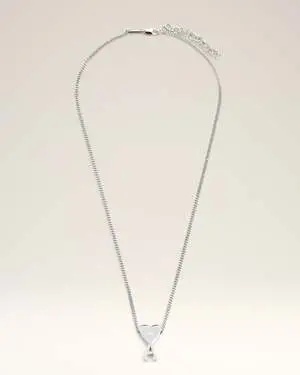 AMI Paris De Coeur Pendant Necklace - Silver