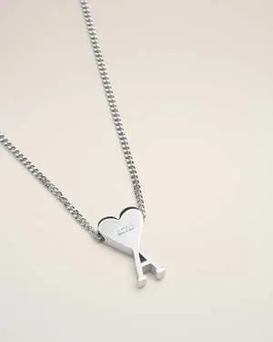 AMI Paris De Coeur Pendant Necklace - Silver