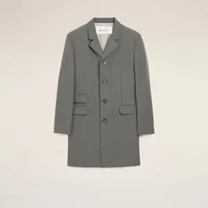 AMI Paris Grey Wool Single Breasted Jacket