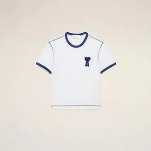 AMI Paris De Coeur Knitted Patch T-shirt