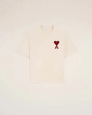 Ami De Coeur Cotton T-shirt - Moonlight / Sunset Red