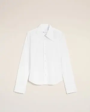 AMI AMI Paris Blended Silk Sharp Collar Shirt