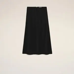 AMI Paris Blended Linen Trapeze Skirt