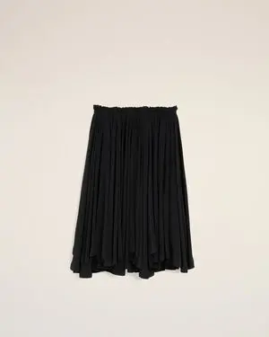 AMI Paris Blended Silk Midi Corolla Skirt