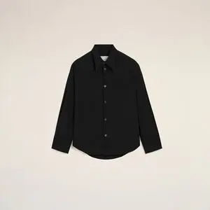 AMI Paris Blended Silk Sharp Collar Adjusted Shirt