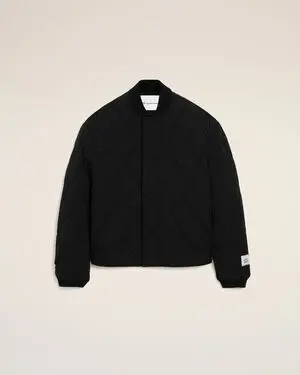 Ami Quilted Padded Bomber Jacket