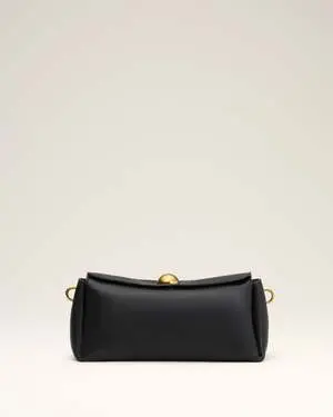 AMI Paris Cow Leather Carrousel Bag - Black