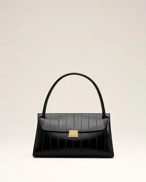AMI Paris Cow Leather Mimi Bag - Black