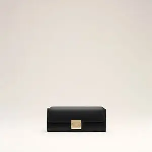 AMI Paris Mimi Pouch In Smooth Leather - Black