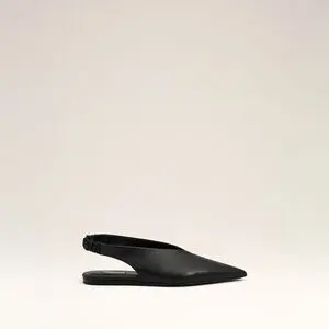 AMI Paris Lamb Leather Pointed Toe Slingbacks