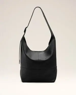 AMI Paris Soft Leather Etienne Crossbody Bag - Black
