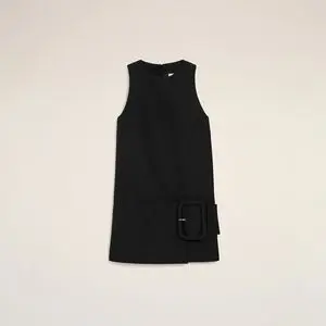 AMI Paris Wool Mini Dress With Buckle Detail