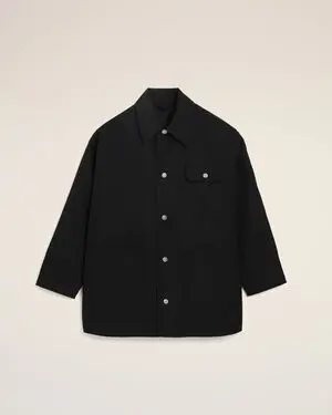 AMI Paris Wool Worker Jacket - Black