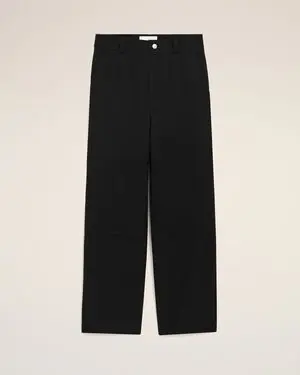 Ami Wool Canvas Worker Trousers