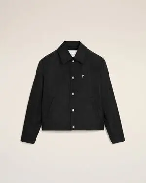 Ami Nylon De Coeur Studded Jacket