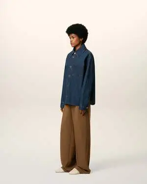 AMI Paris Denim Overshirt - Indigo