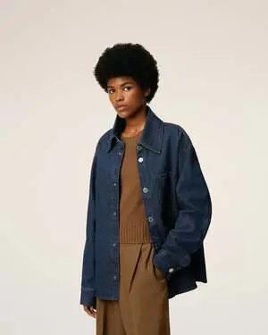 AMI Paris Denim Overshirt - Indigo