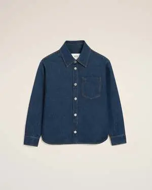 AMI Paris Denim Overshirt - Indigo