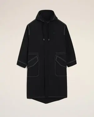 AMI Paris Nylon Long Parka - Black