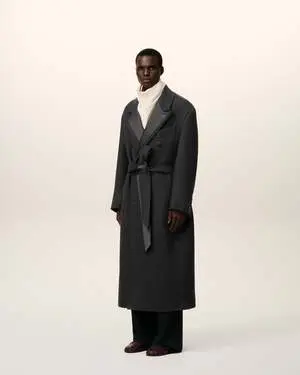 AMI Paris Double Breasted Long Coat