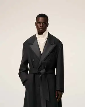 AMI Paris Double Breasted Long Coat