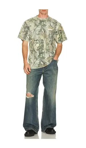 Obey Get Up Tee In Green