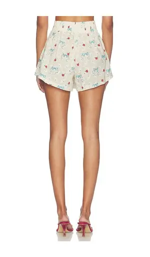 Agua Bendita Nalia Cherish Embroidered Shorts