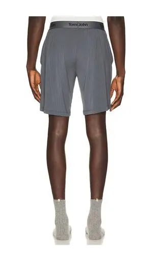 Tommy John Second Skin Luxe Rib Sleep Short In Grey