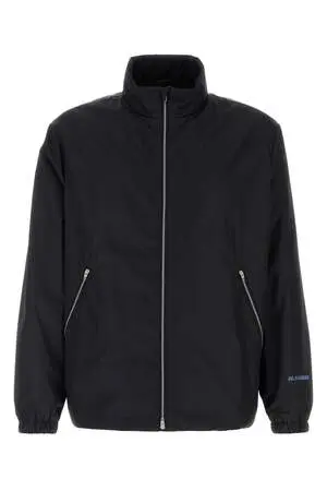 JIL SANDER Jil Sander High Neck Zip-Up Jacket Blue