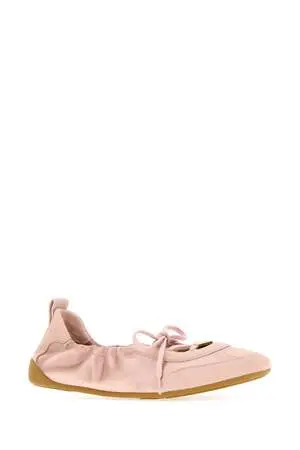 Chloé Ballerinas In Satin And Suede