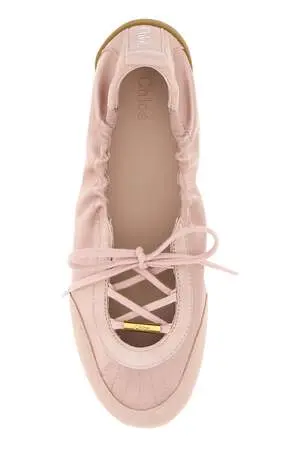 Chloé Ballerinas In Satin And Suede