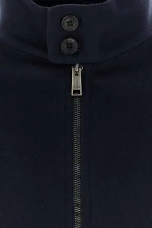Zegna Dark Cashmere Zip-up Jacket