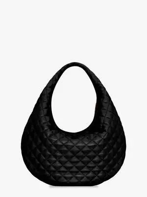 Saint Laurent Icare Quilted Leather Handbag - Black