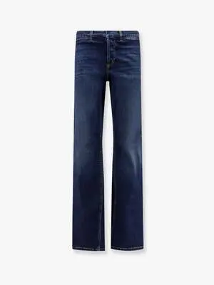 Gucci Denim Jeans With Nastro Web Profiles