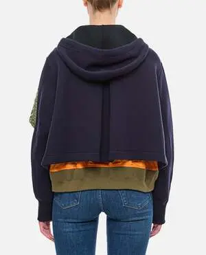 Sacai Layered Fleece Hoodie