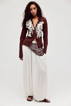 Free People We The Free Festival Nights Embroidered Top