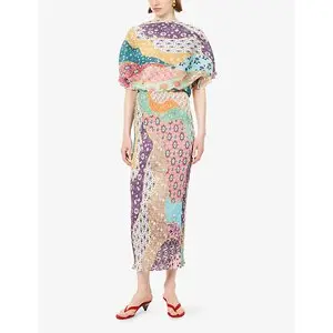 NEVER FULLY DRESSED Morocco Tilly Pleated Midi Dress