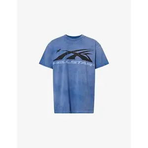 HELLSTAR Classic Logo Cotton T-shirt - Blue