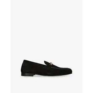 Versace Medusa Suede Loafers - Black