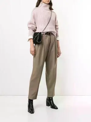 Brunello Cucinelli Tailored Wool Trousers - Brown