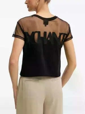 Armani Exchange Logo T-shirt With Mesh Paneling