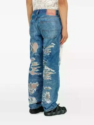 DIESEL® D-macs Distressed Mesh-panel Jeans