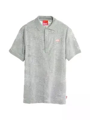DIESEL® X Tinder Distressed-effect Logo-patch Polo Shirt