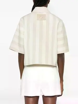 Fendi Striped Short-sleeve Jacket