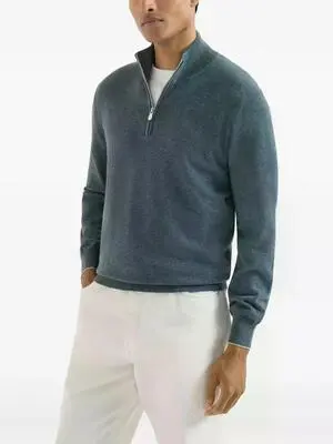 Brunello Cucinelli Cashmere Half-zip Sweater