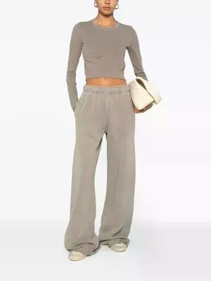 SLVRLAKE Long Sleeve Cropped T-shirt - Brown