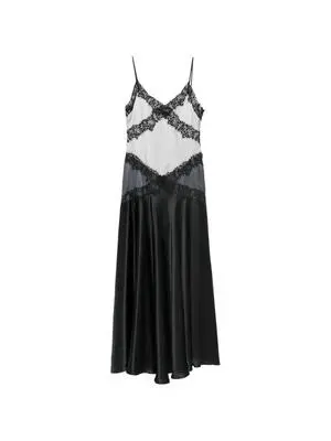 Viktor & Rolf Silk Cami Dress With Lace Trim