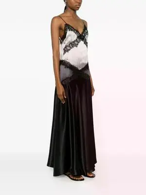 Viktor & Rolf Silk Cami Dress With Lace Trim