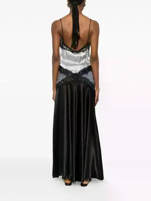 Viktor & Rolf Silk Cami Dress With Lace Trim
