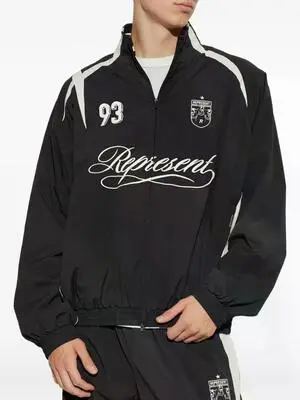 REPRESENT Logo-embroidered Panelled Jacket
